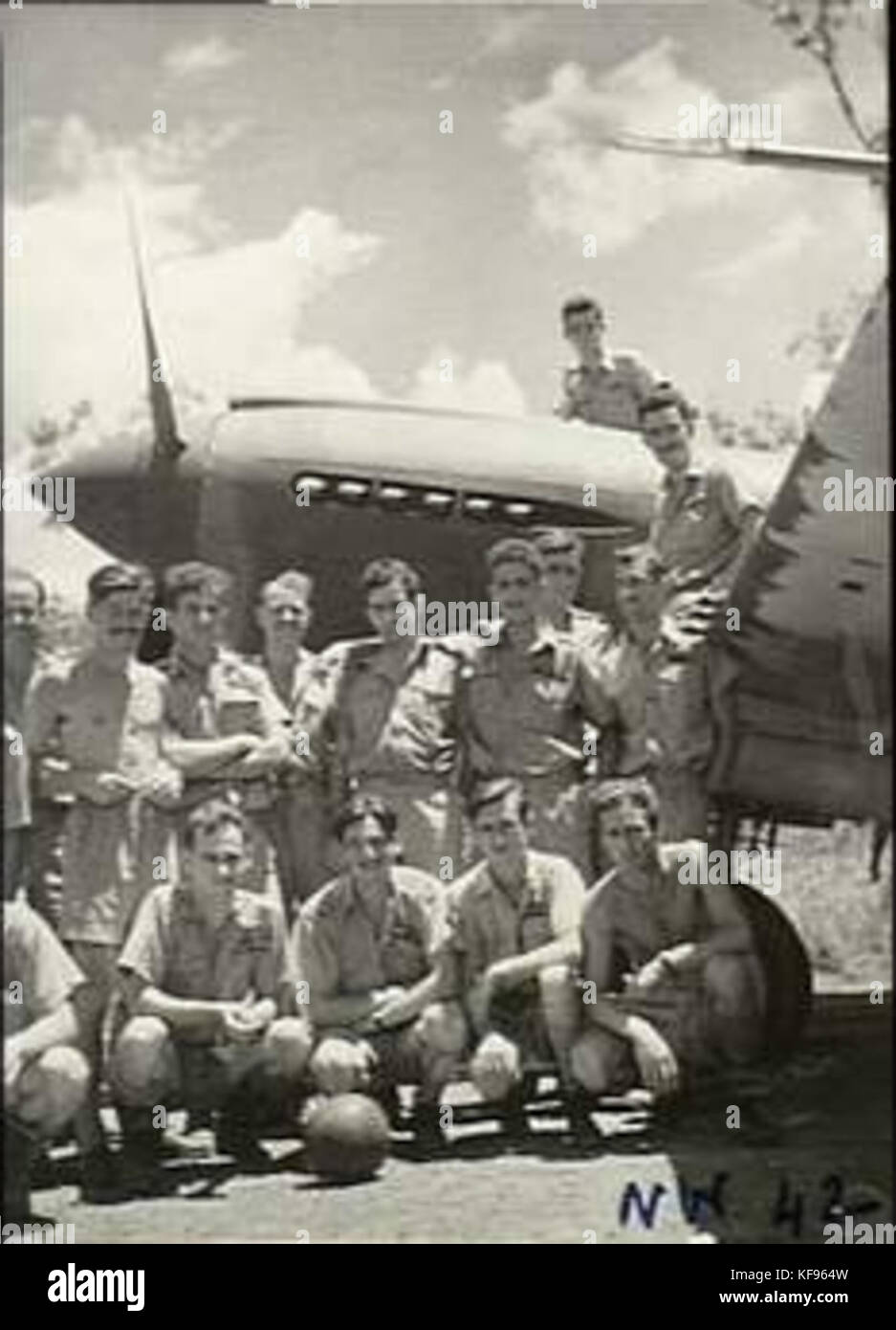 76 Squadron RAAF Kittyhawk pilots Strauss NT Jan 1943 AWM NWA0040 Stock ...