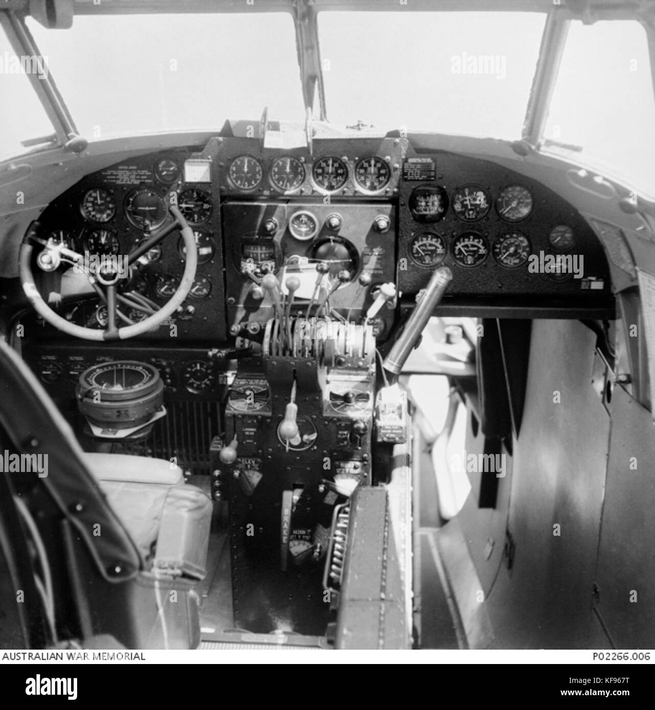 Lockheed Hudson cockpit Stock Photo - Alamy
