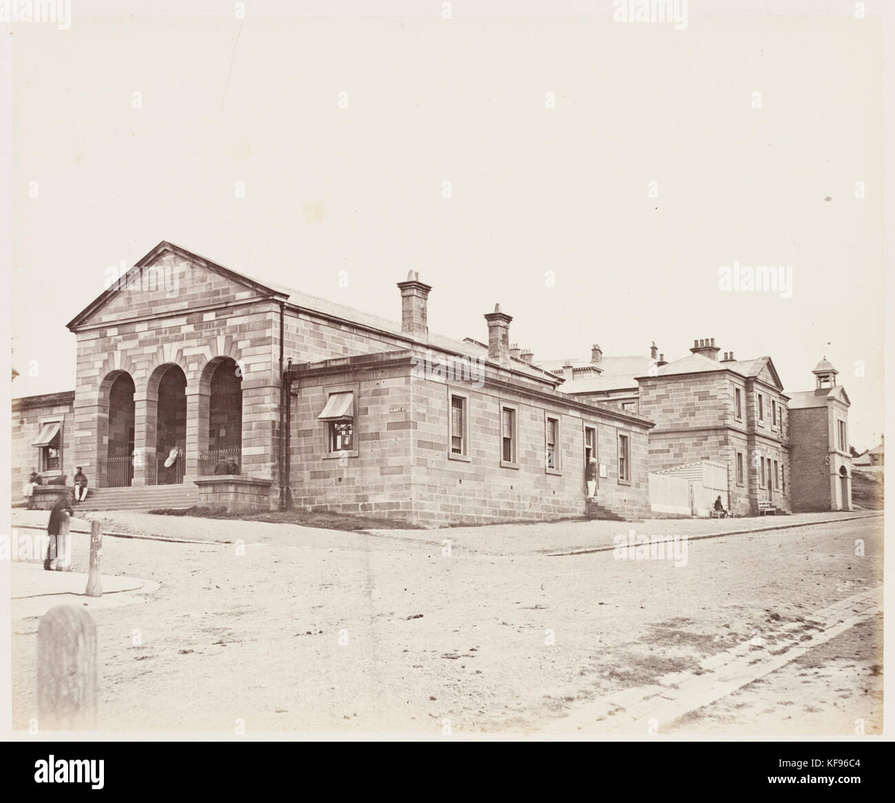 A historical photograph of the Water Police Court located at SH 565 ...