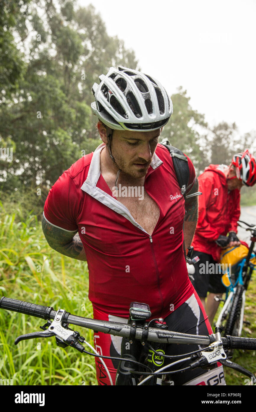 USA, Hawaii, The Big Island, journalist Daniel Duane and Chef Seamus ...