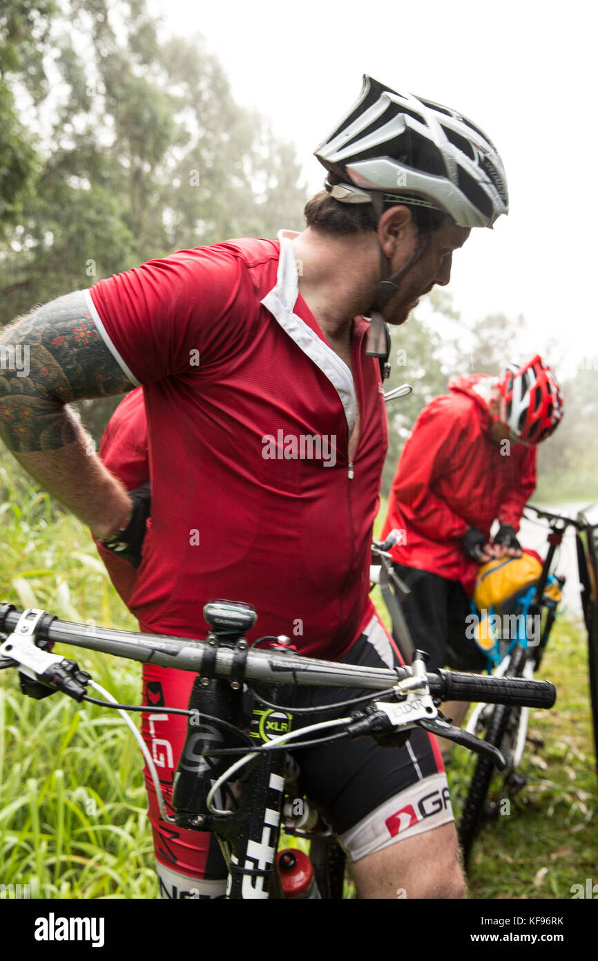 USA, Hawaii, The Big Island, journalist Daniel Duane and Chef Seamus ...