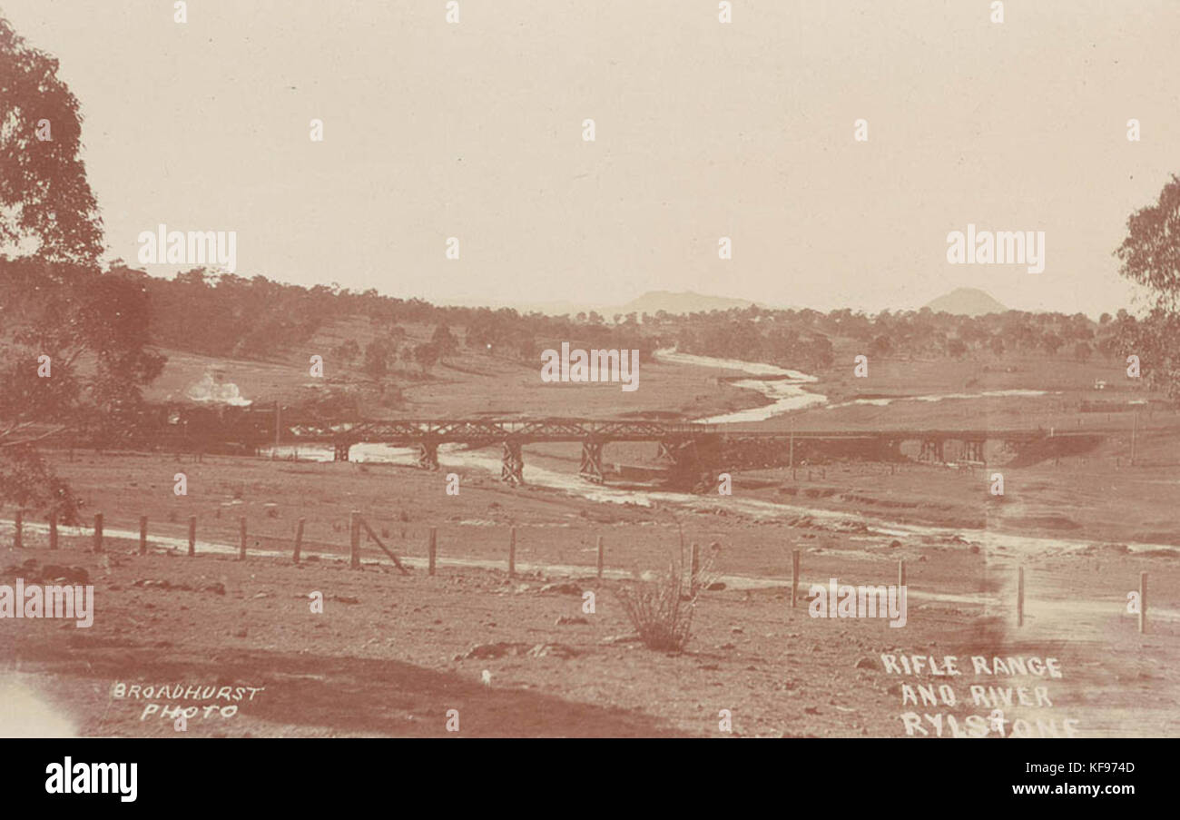 796828 Rifle Range and River Rylstone Stock Photo - Alamy