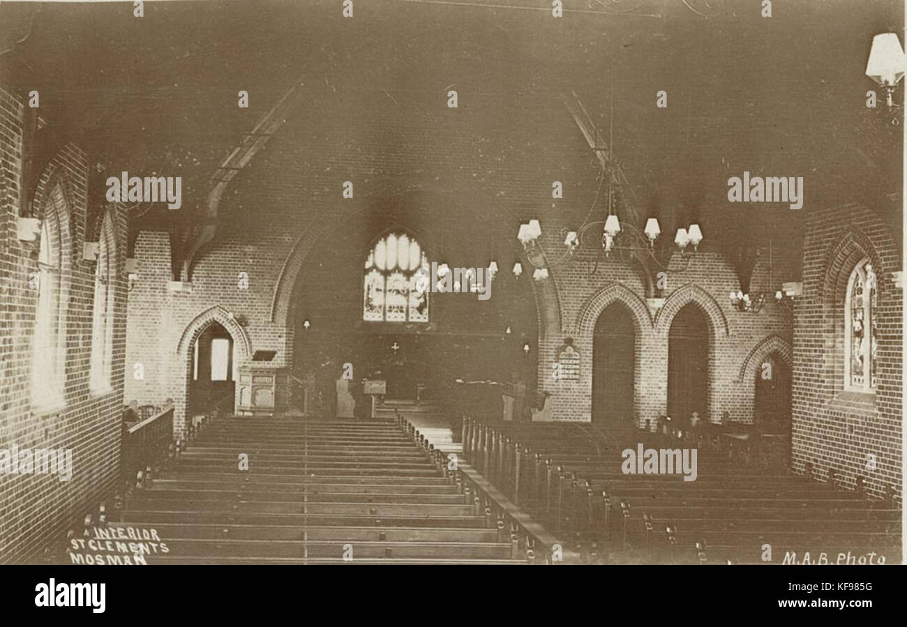 796657 Interior St Clements Church Mosman Stock Photo - Alamy