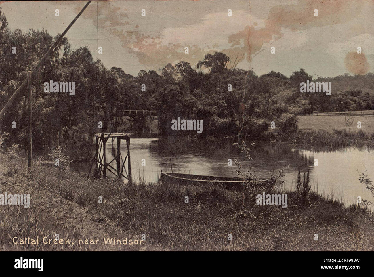 This photograph captures the serene landscape near Cattal Creek ...