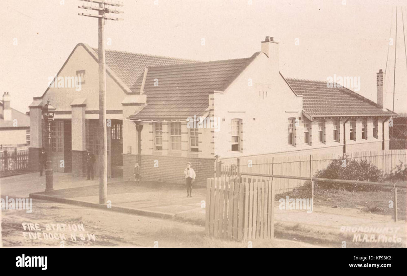 72209 Fire Station Five Dock NSW Stock Photo - Alamy