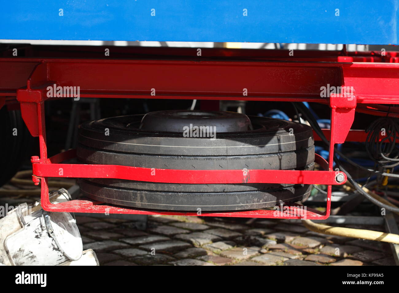 Reserve wheel from a truck Stock Photo - Alamy