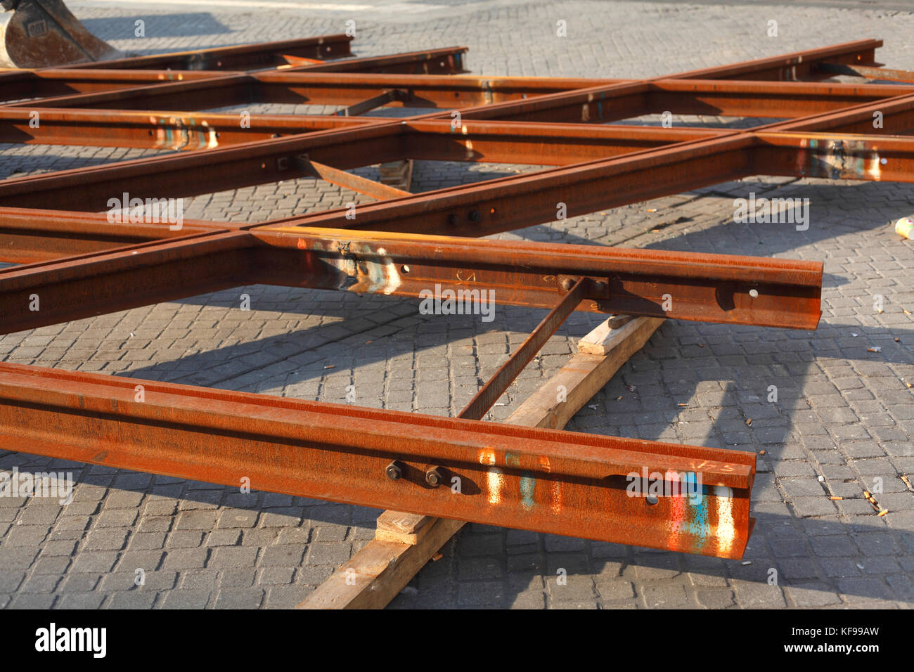 streetcar rail tracks Stock Photo - Alamy
