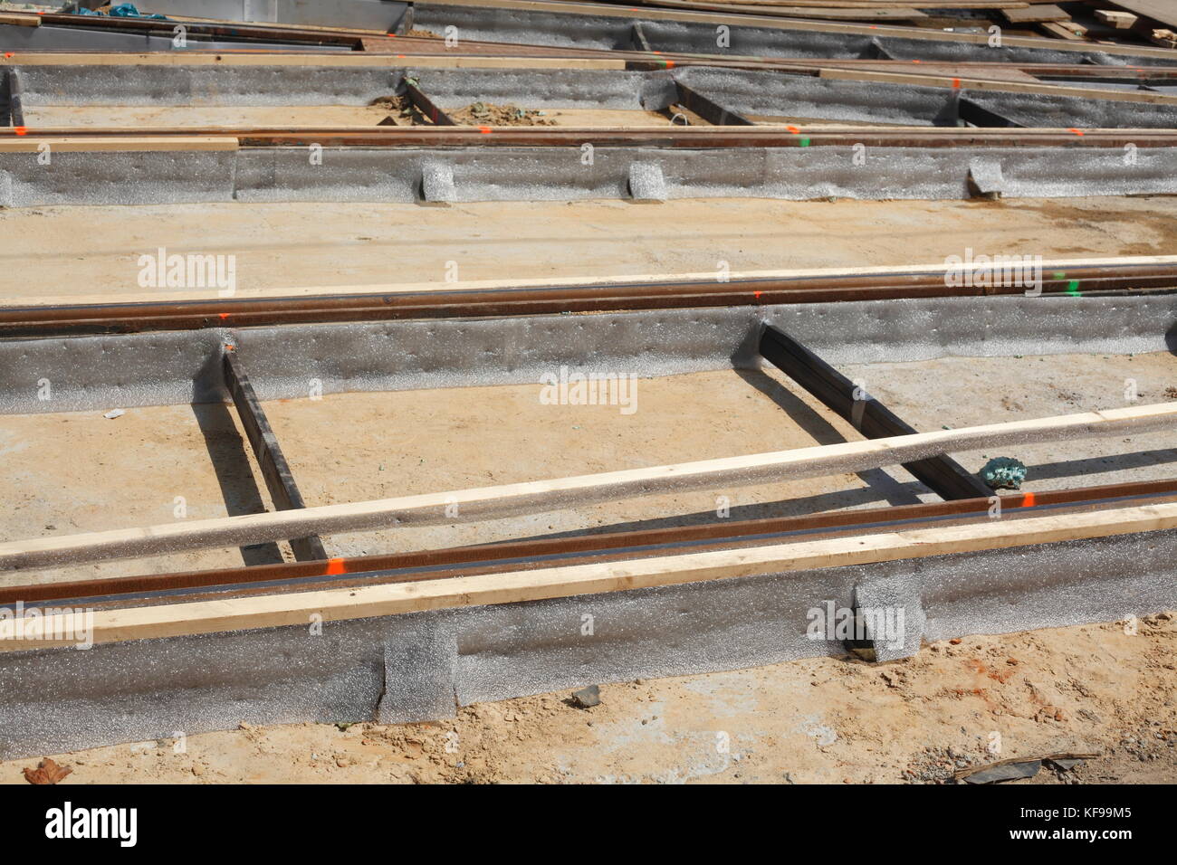 streetcar rail tracks Stock Photo - Alamy