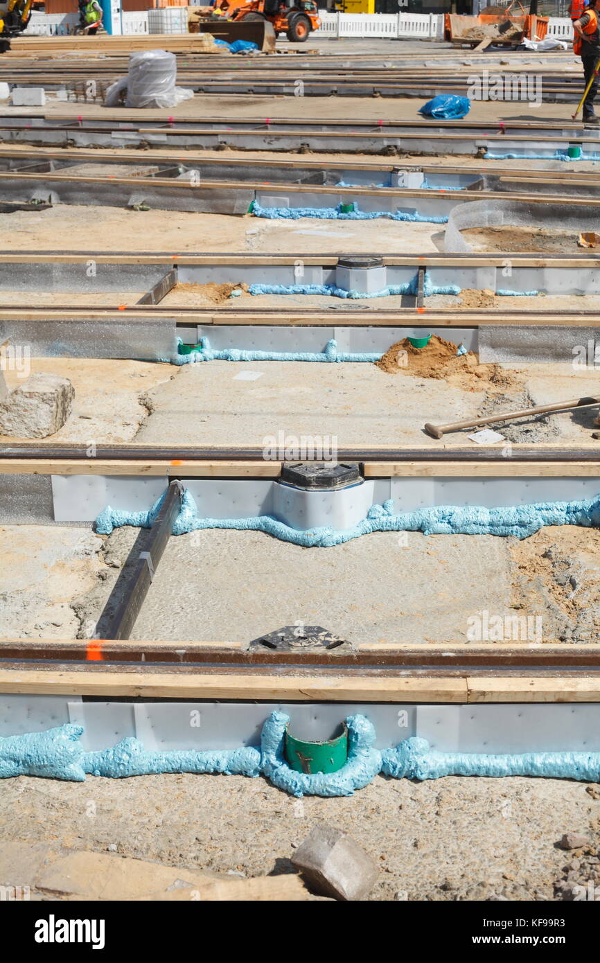 streetcar rail tracks Stock Photo - Alamy
