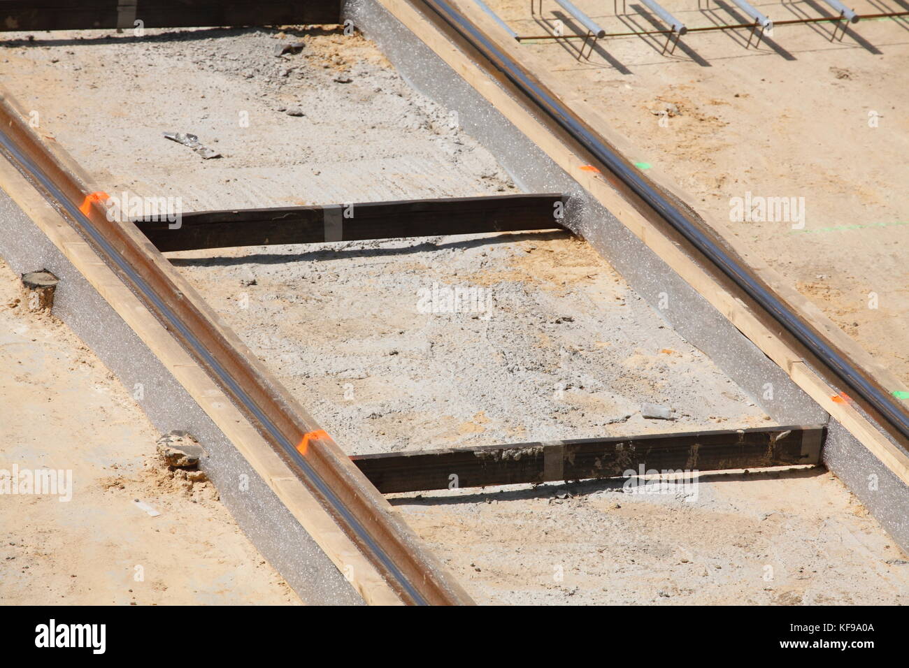 streetcar rail tracks Stock Photo - Alamy