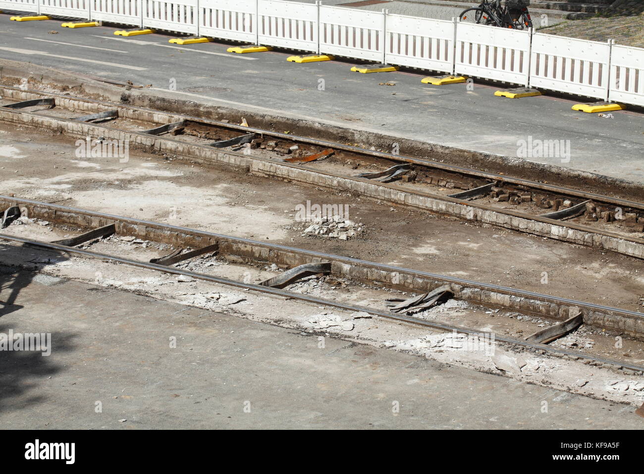 streetcar rail tracks Stock Photo - Alamy