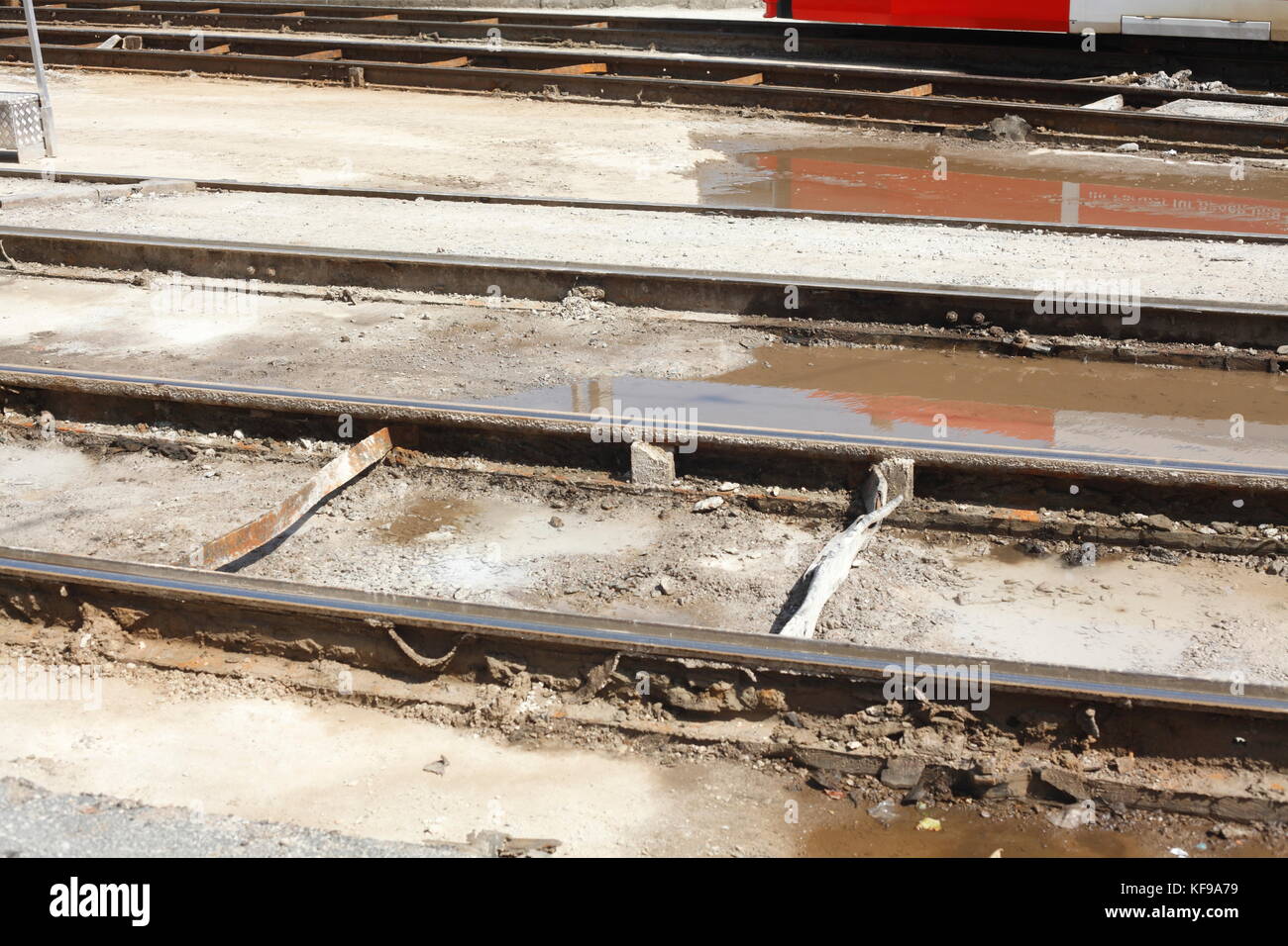 streetcar rail tracks Stock Photo - Alamy