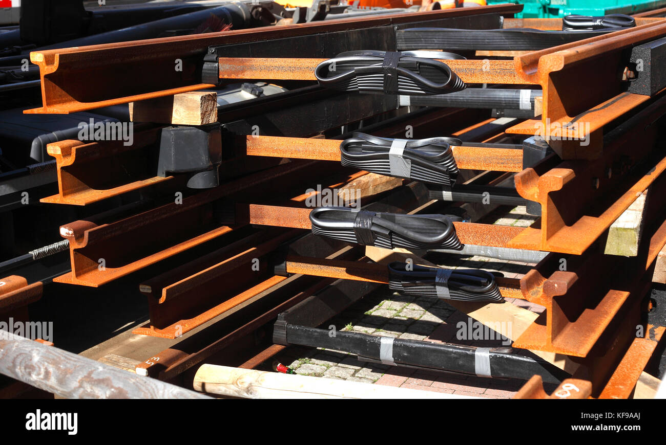 streetcar rail tracks Stock Photo - Alamy