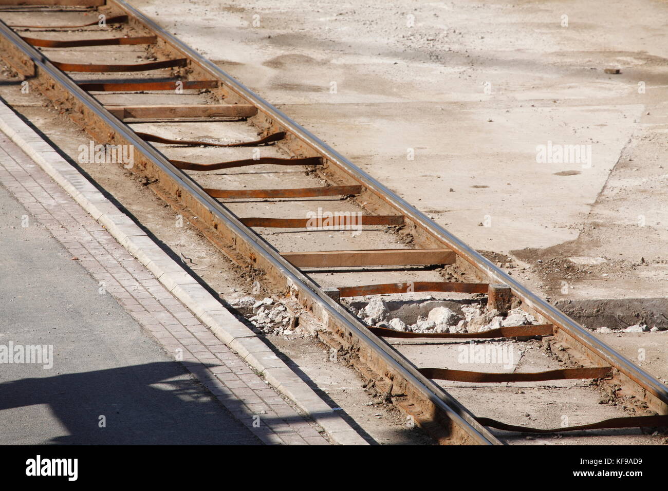 streetcar rail tracks Stock Photo - Alamy