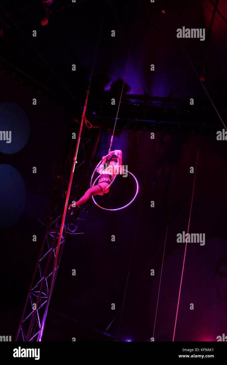 circus sway pole trapeze artist Stock Photo - Alamy