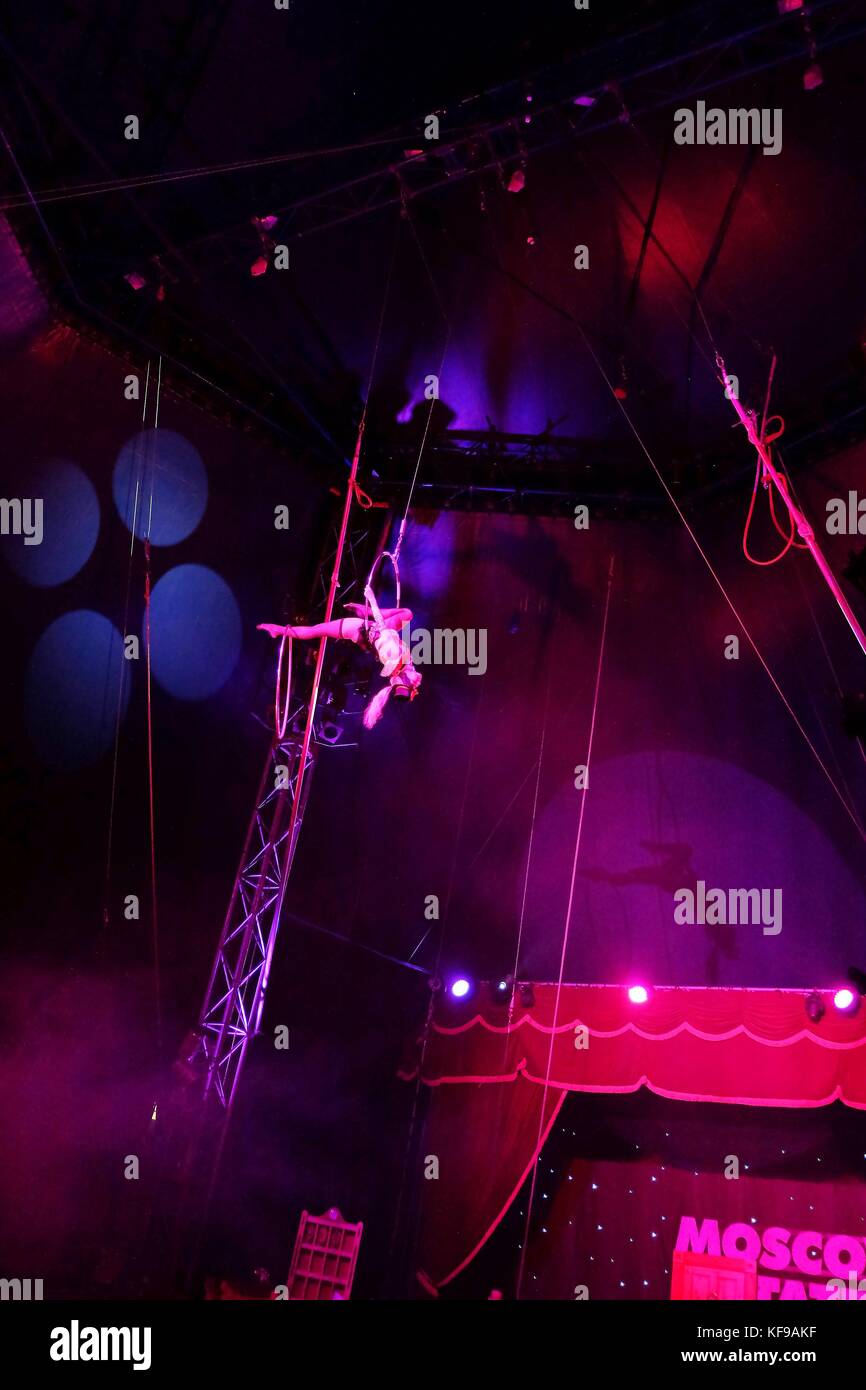 circus sway pole trapeze artist Stock Photo - Alamy