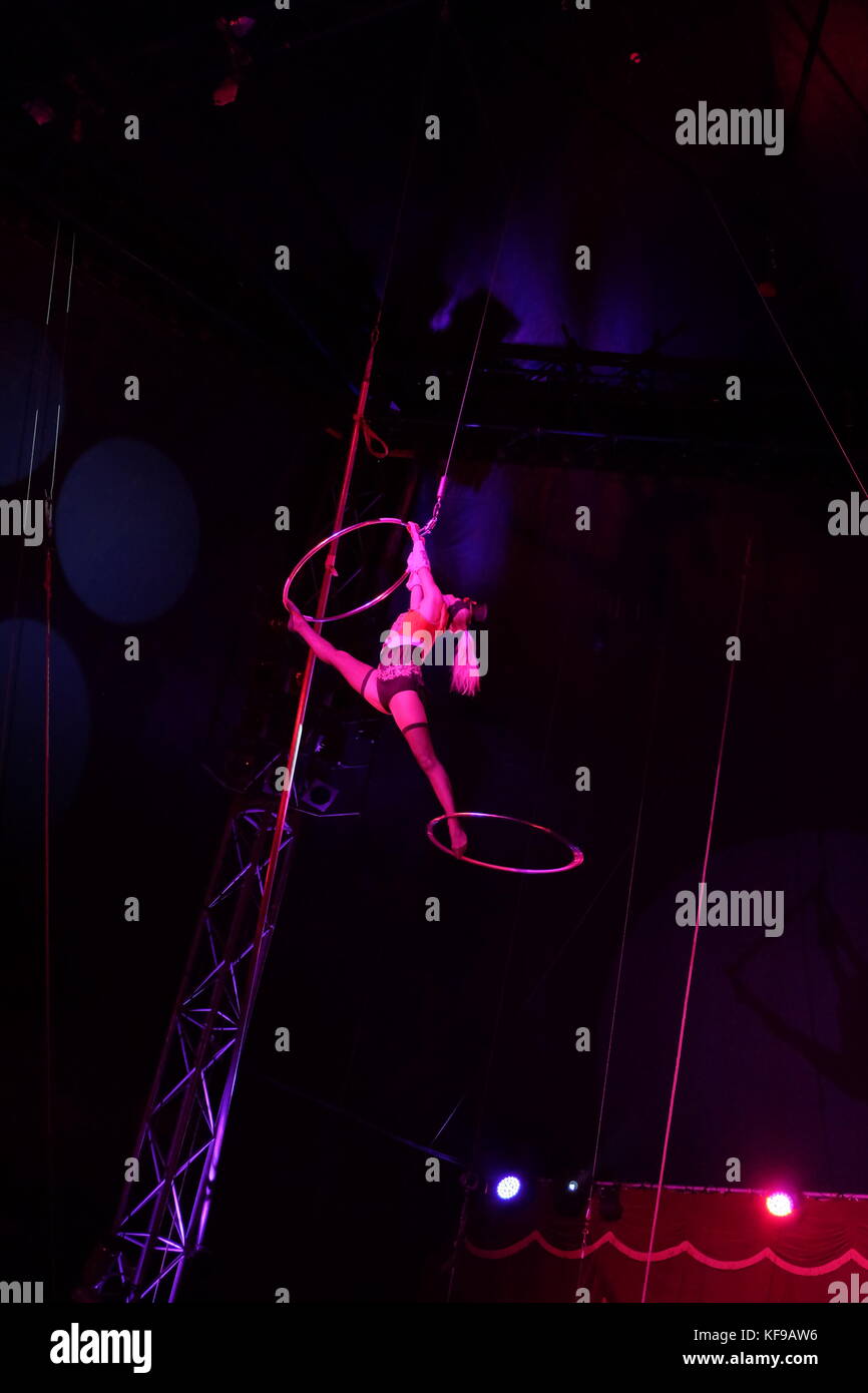 circus sway pole trapeze artist Stock Photo - Alamy