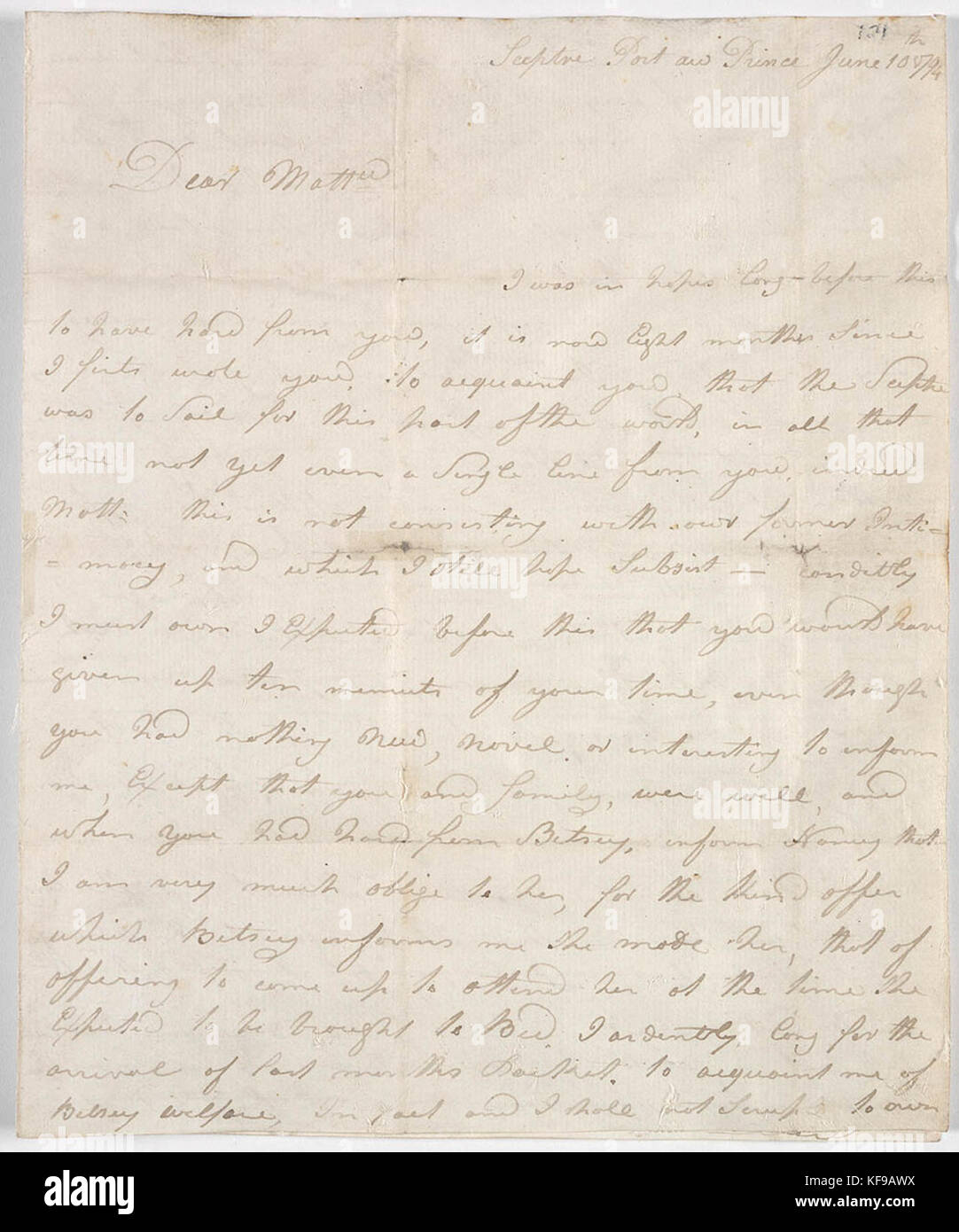 814532 From Lieut Ralph Clark to M Trevan Stock Photo - Alamy