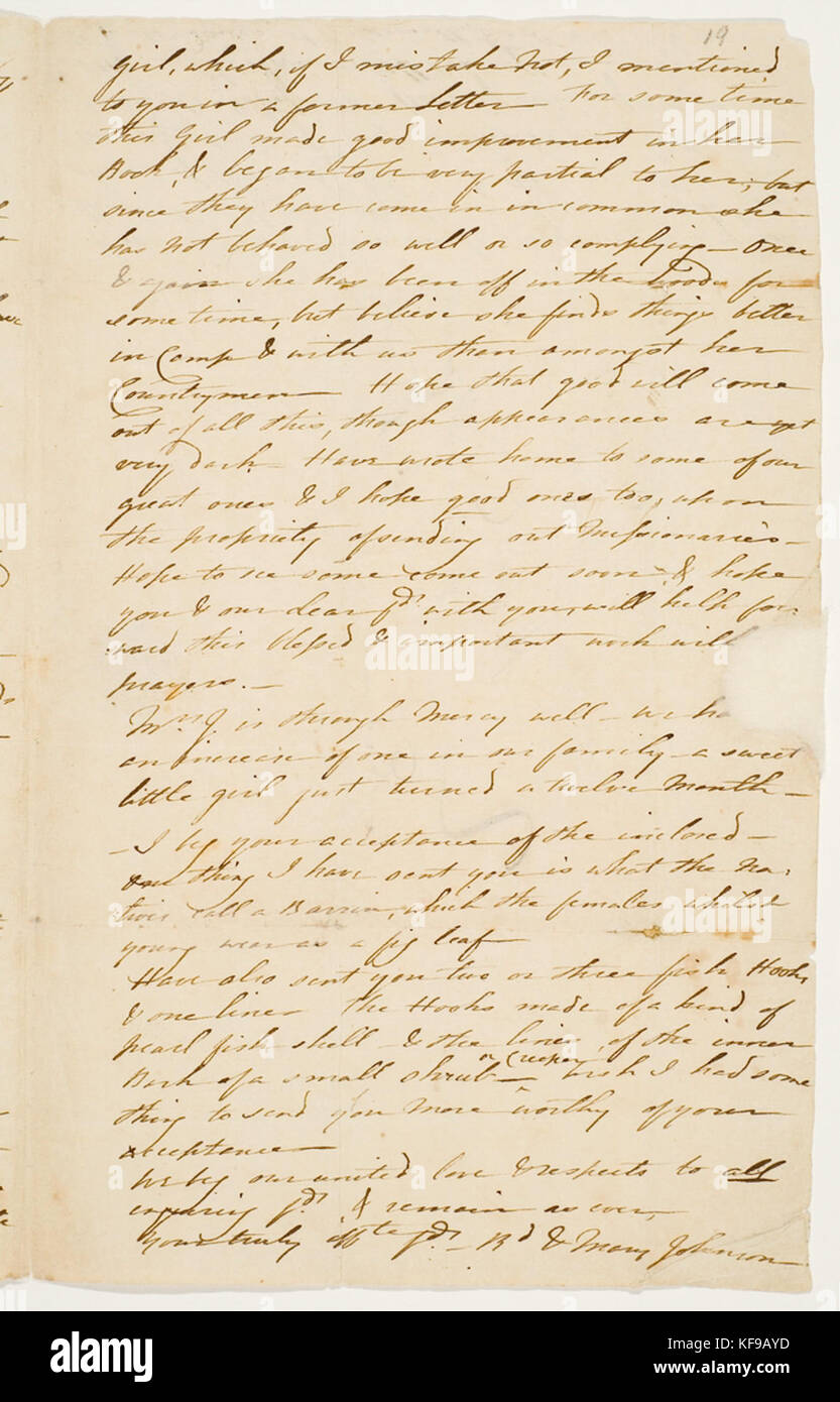 866269 Letters from the Rev Richard Johnson to Henry Fricker 30 May ...