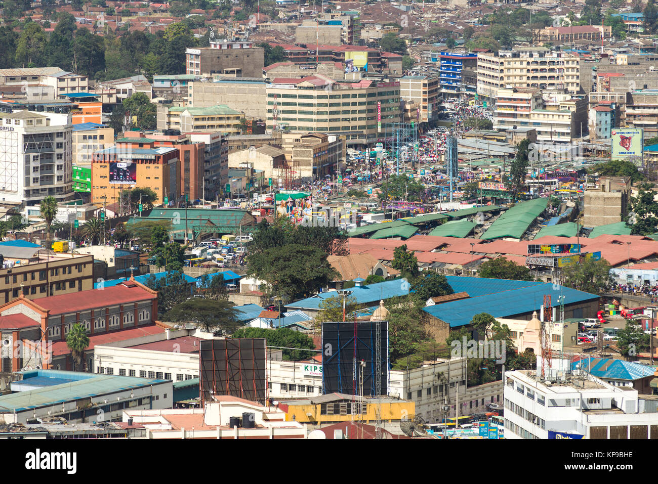 Nairobi aerial city centre hi-res stock photography and images - Alamy