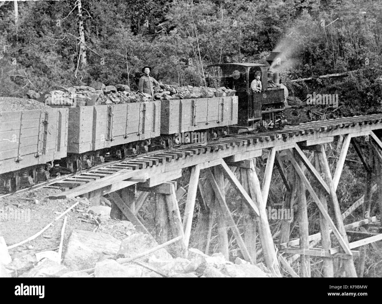 Narrow gauge railway mining Black and White Stock Photos & Images - Alamy