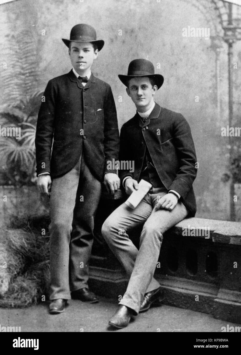 James Clarke Cribb standing and Arthur Samuel Trotman Foote sitting ...