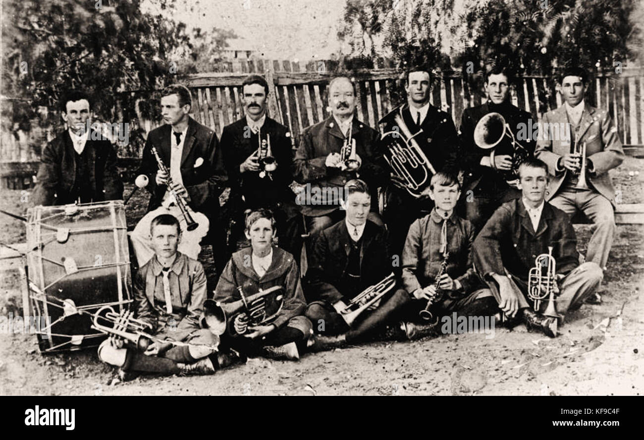 Australia Taroom Band, 1908 Stock Photo - Alamy
