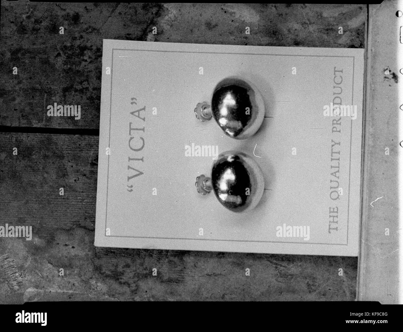 A display of fancy jewelry by Victa, with a reference to Mr. Friezer ...