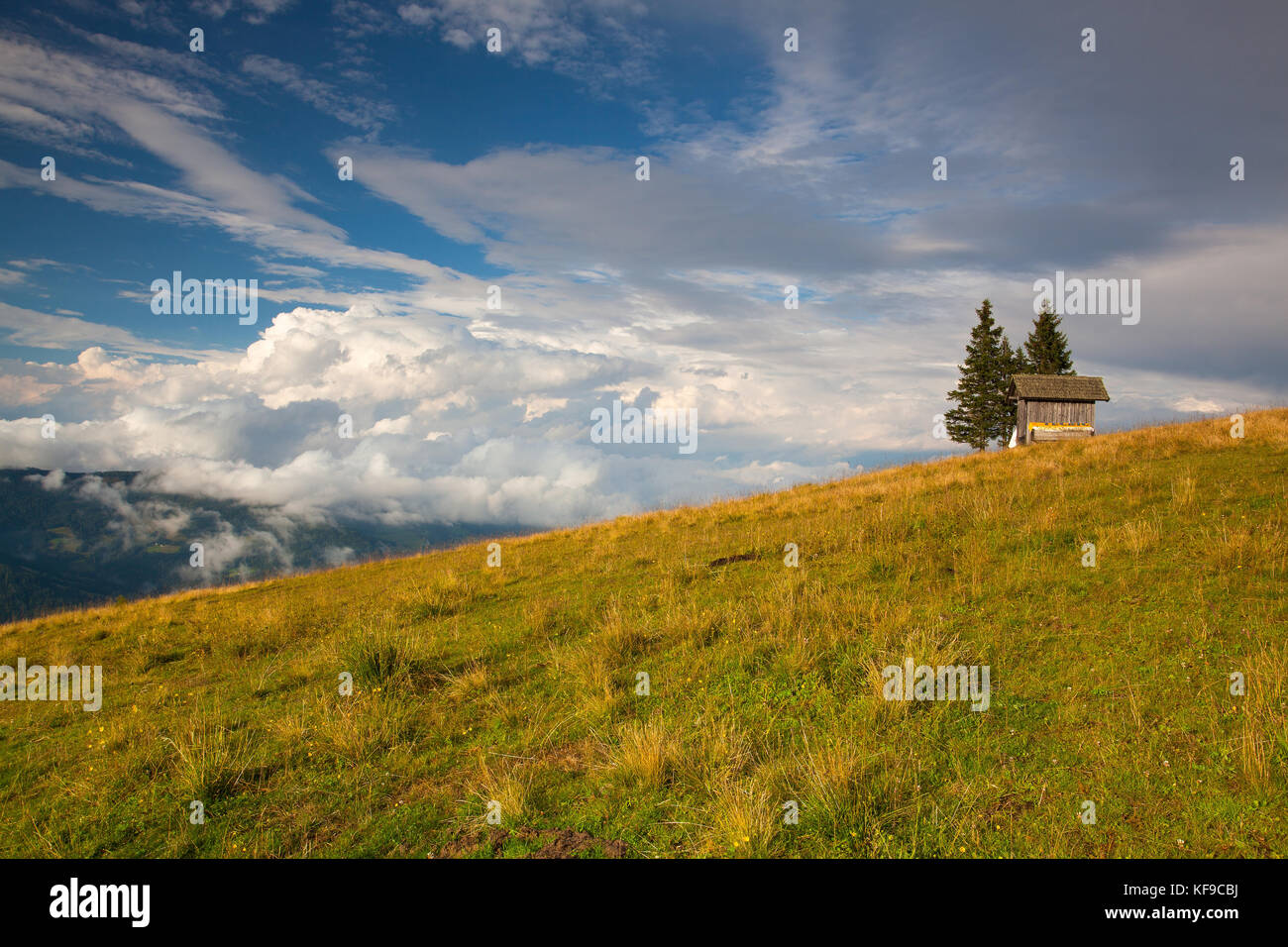 Autumn scenery in Carnic Apls after heavy rain in Austria Stock Photo ...