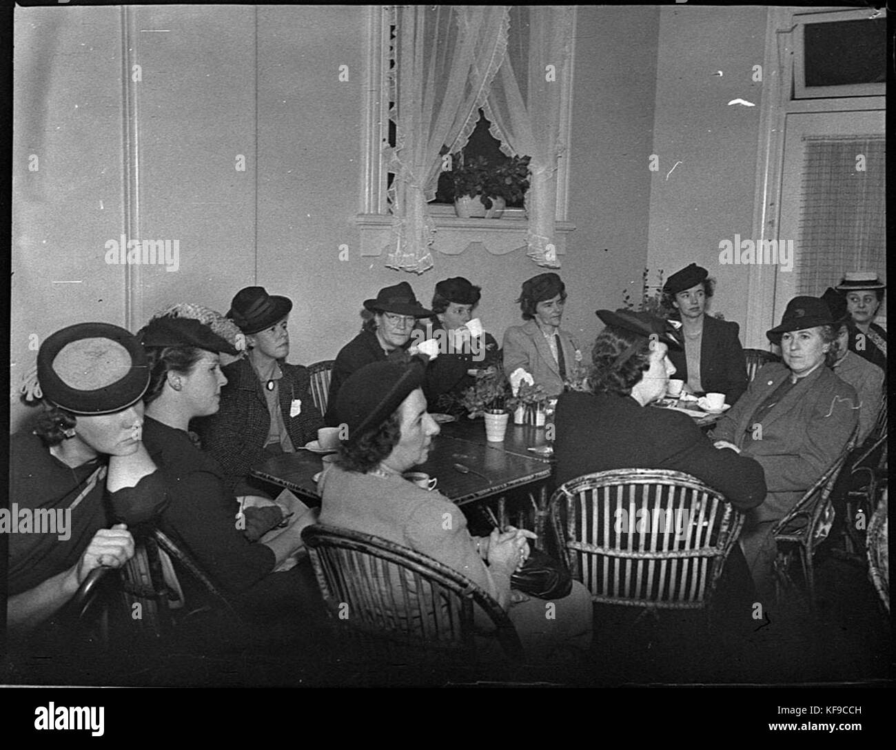 30782 Dr Edwards at dinner Stock Photo - Alamy