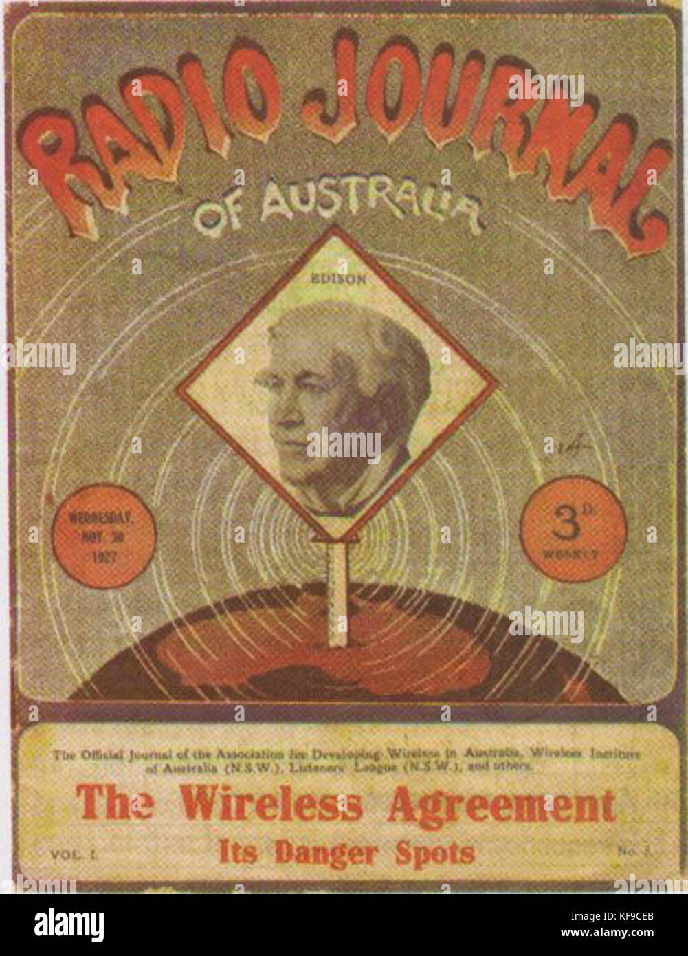 Radio Journal Of Australia 2 Stock Photo - Alamy