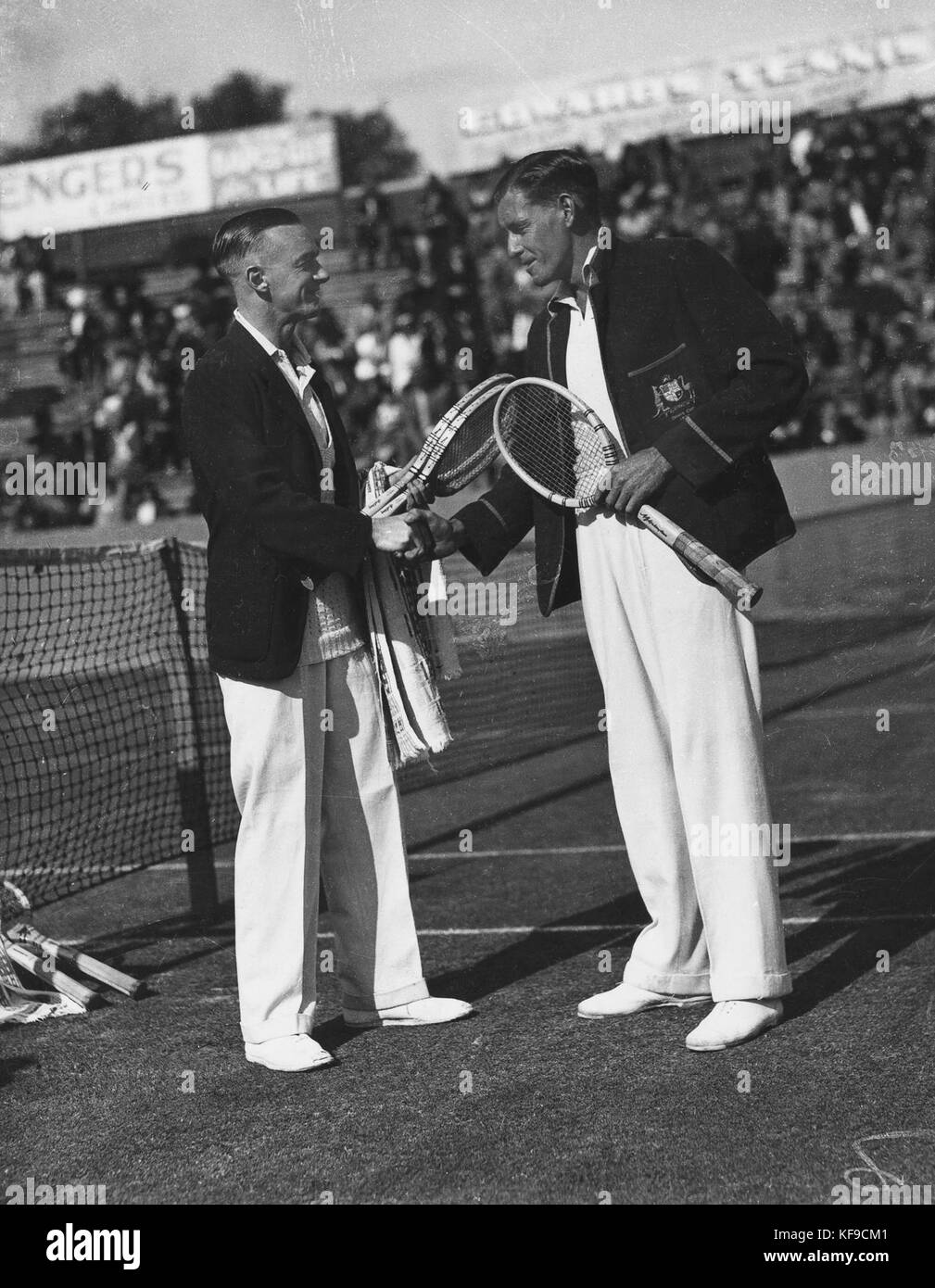 A historical image or reference to Harry Hopman and Edgar Moon, likely ...