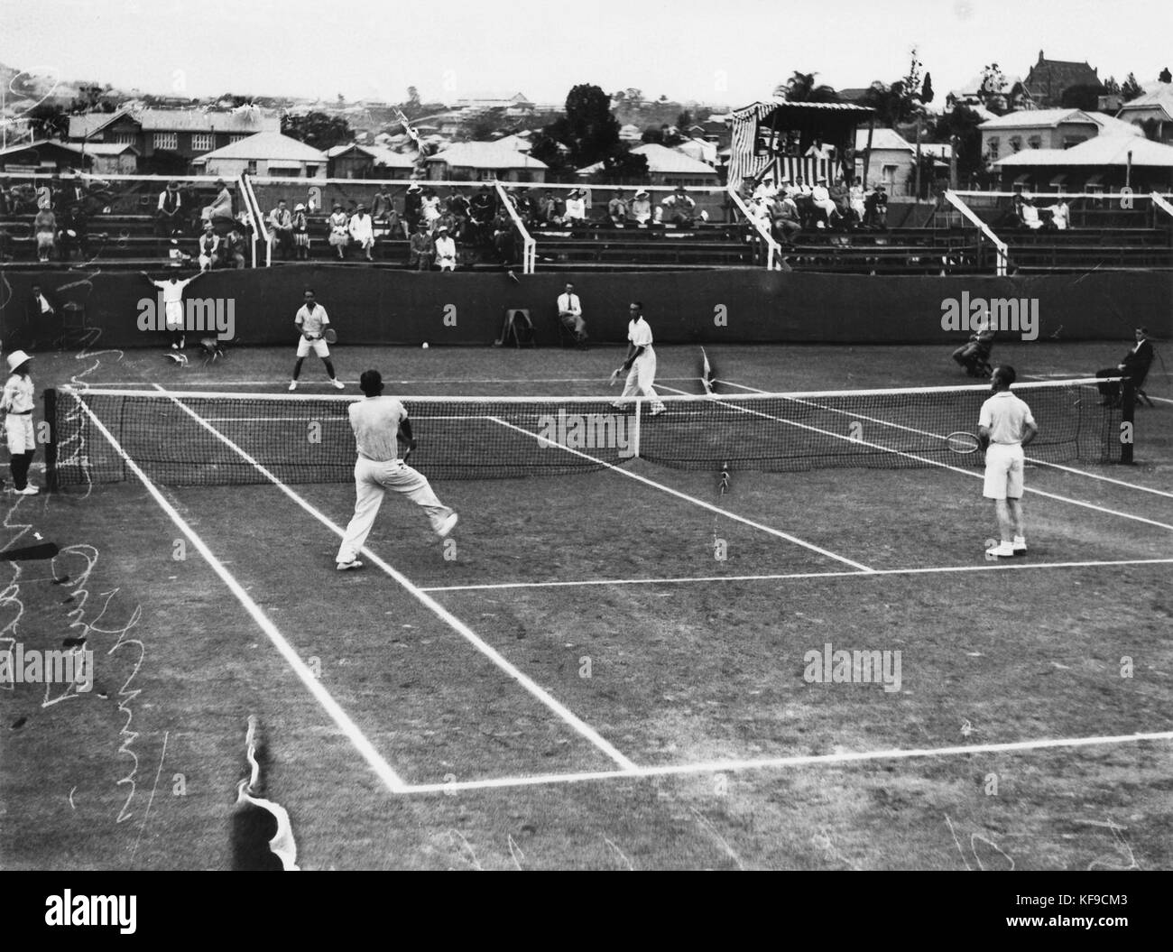 Edgar Moon Harry Hopman Vivian McGrath Adrian Quist 1933 Stock Photo ...