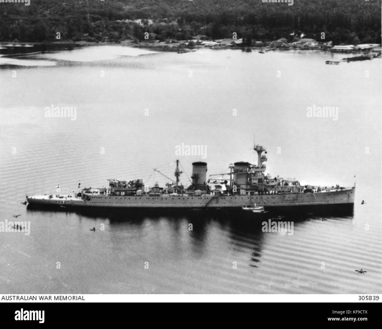 Aerial view of HNLMS Java Stock Photo - Alamy