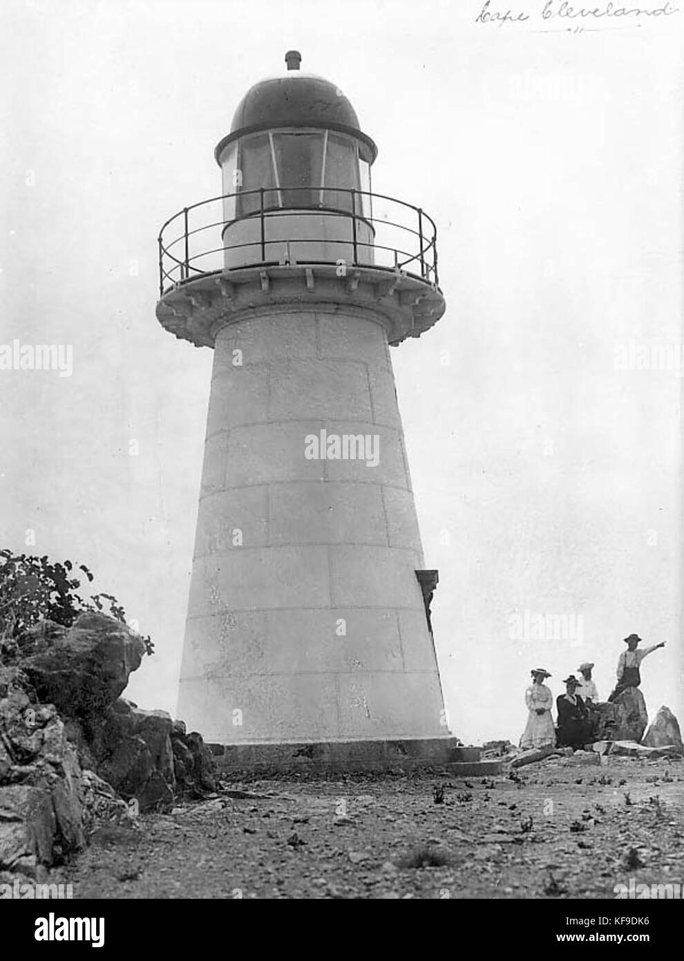 Cape Cleveland Light closeup, 1917 Stock Photo - Alamy
