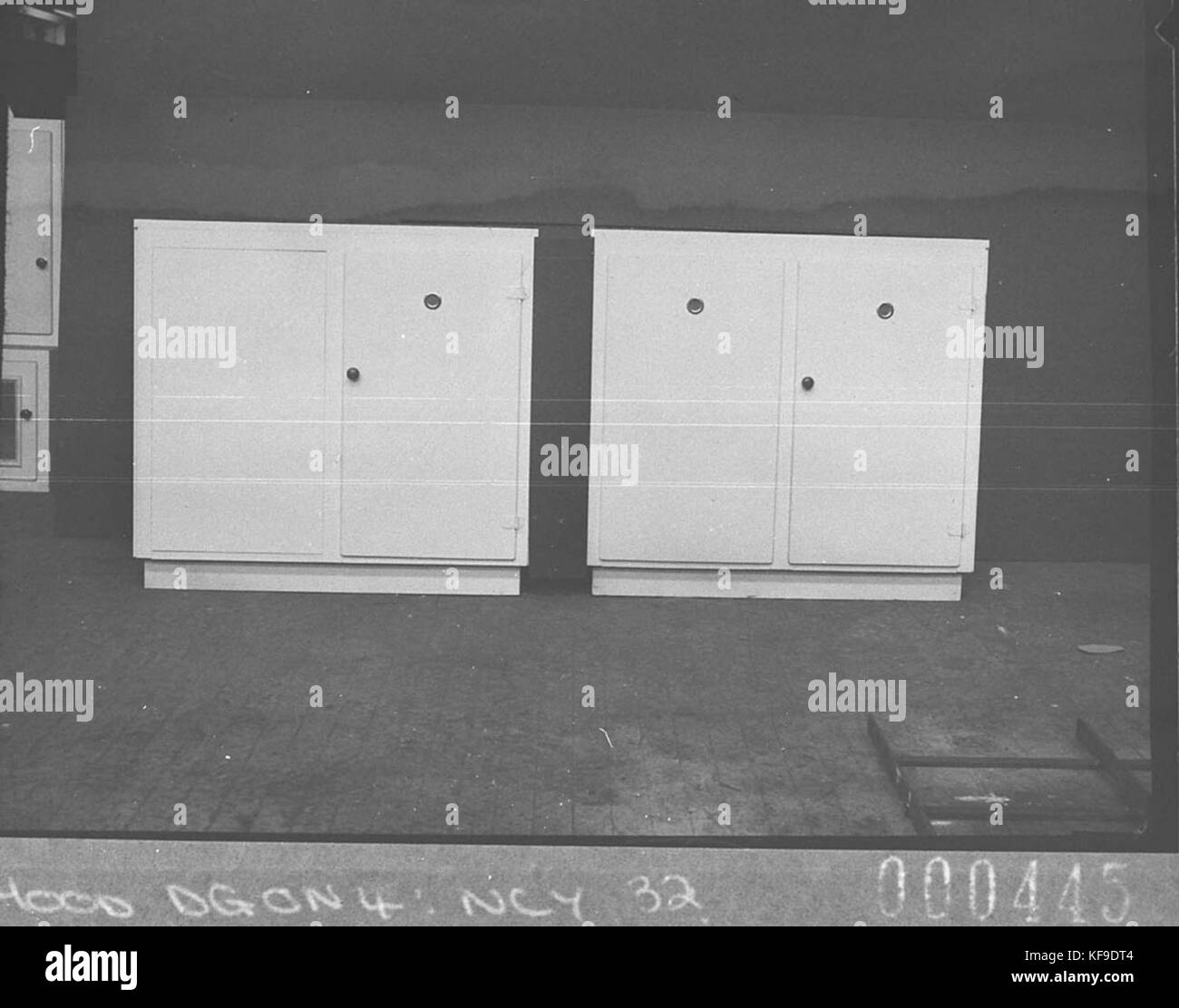 Kitchen cabinet modern Black and White Stock Photos & Images - Alamy