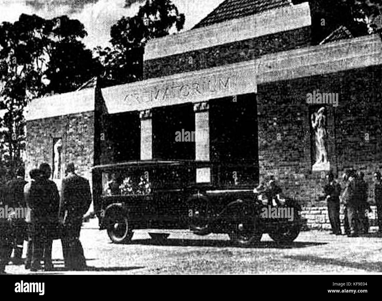 Mount Thompson Crematorium Brisbane First cremation 1934 09 11 Stock ...