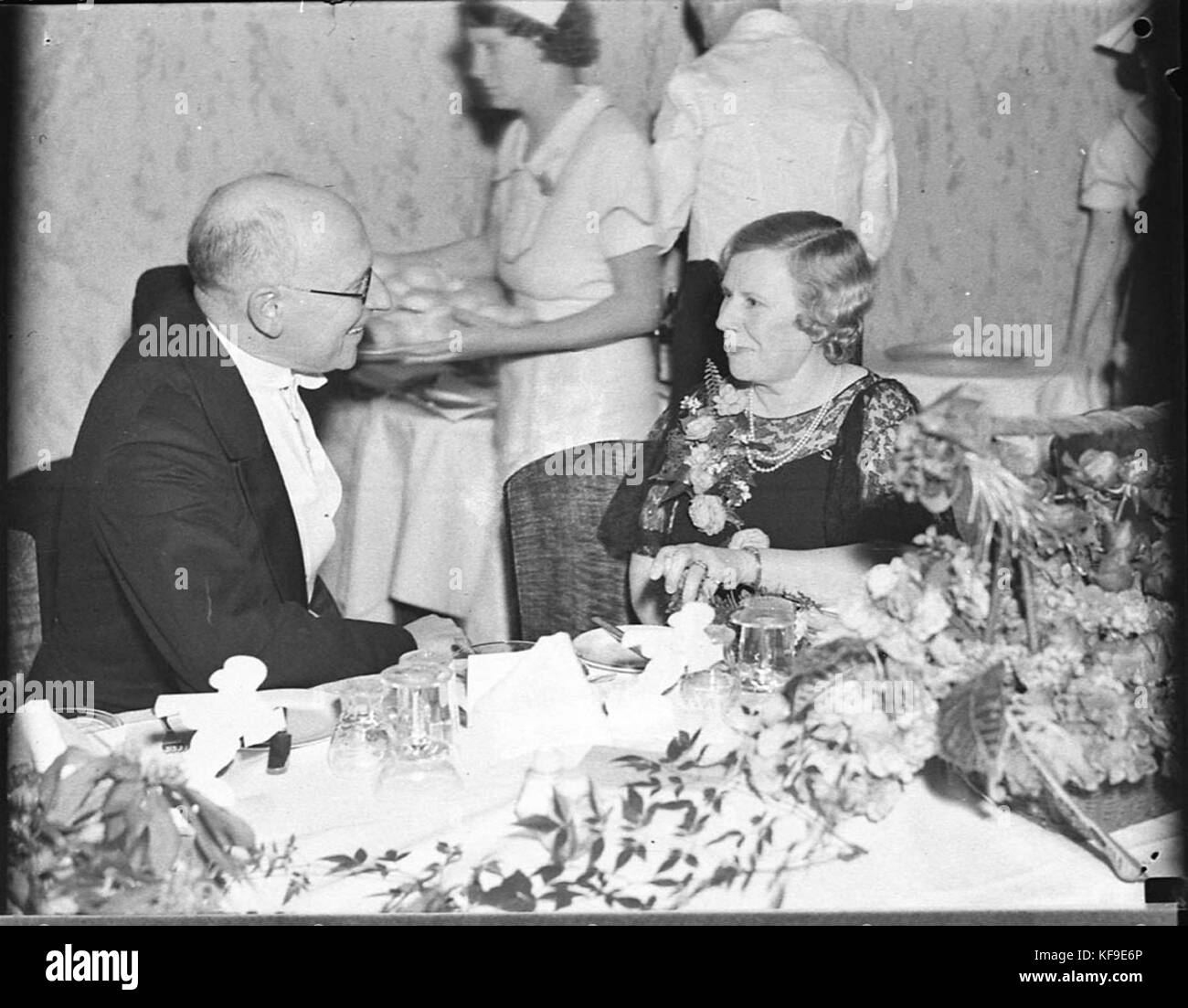 A historical photograph of a ball held by the AWA (American Women's ...