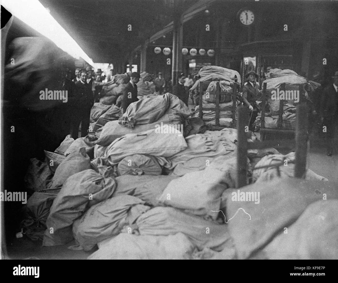 10442 Bags of mail stacked up Stock Photo - Alamy