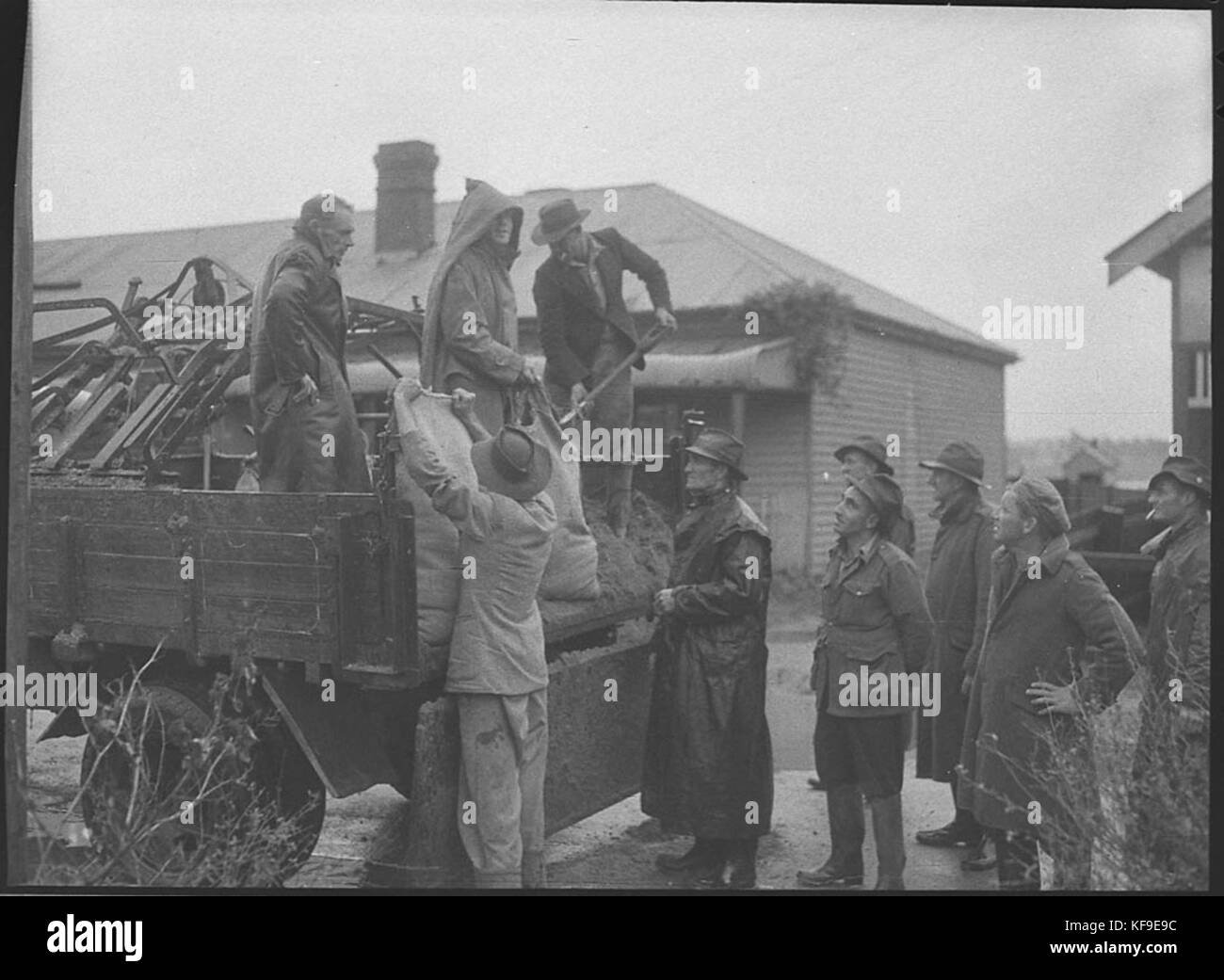 Environmental disaster response Black and White Stock Photos & Images ...