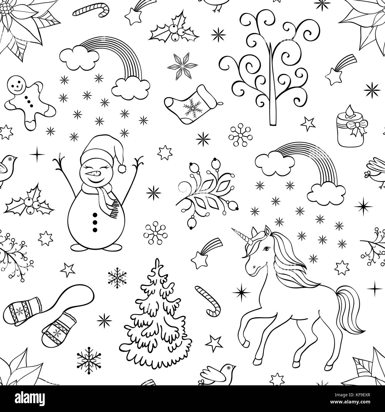 Seamless background kids in Black and White Stock Photos & Images - Alamy