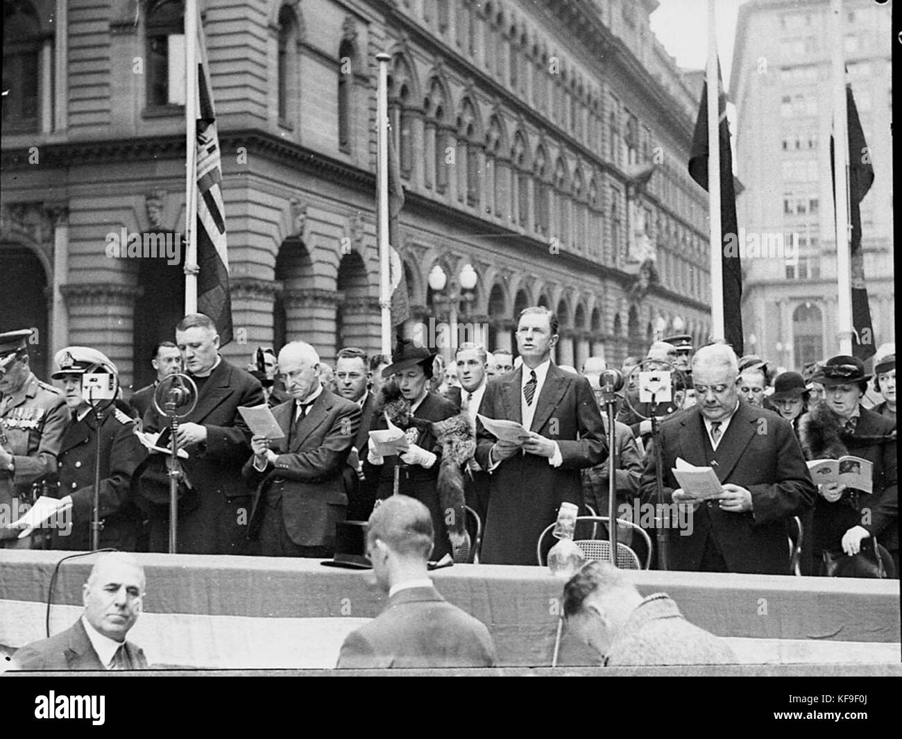 Coronation visit Black and White Stock Photos & Images - Alamy