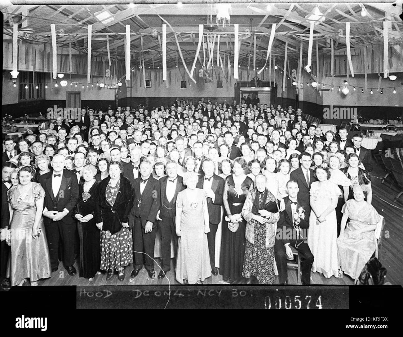 12317 Crowd of dancers on the floor at Mascot Town Hall taken for ...
