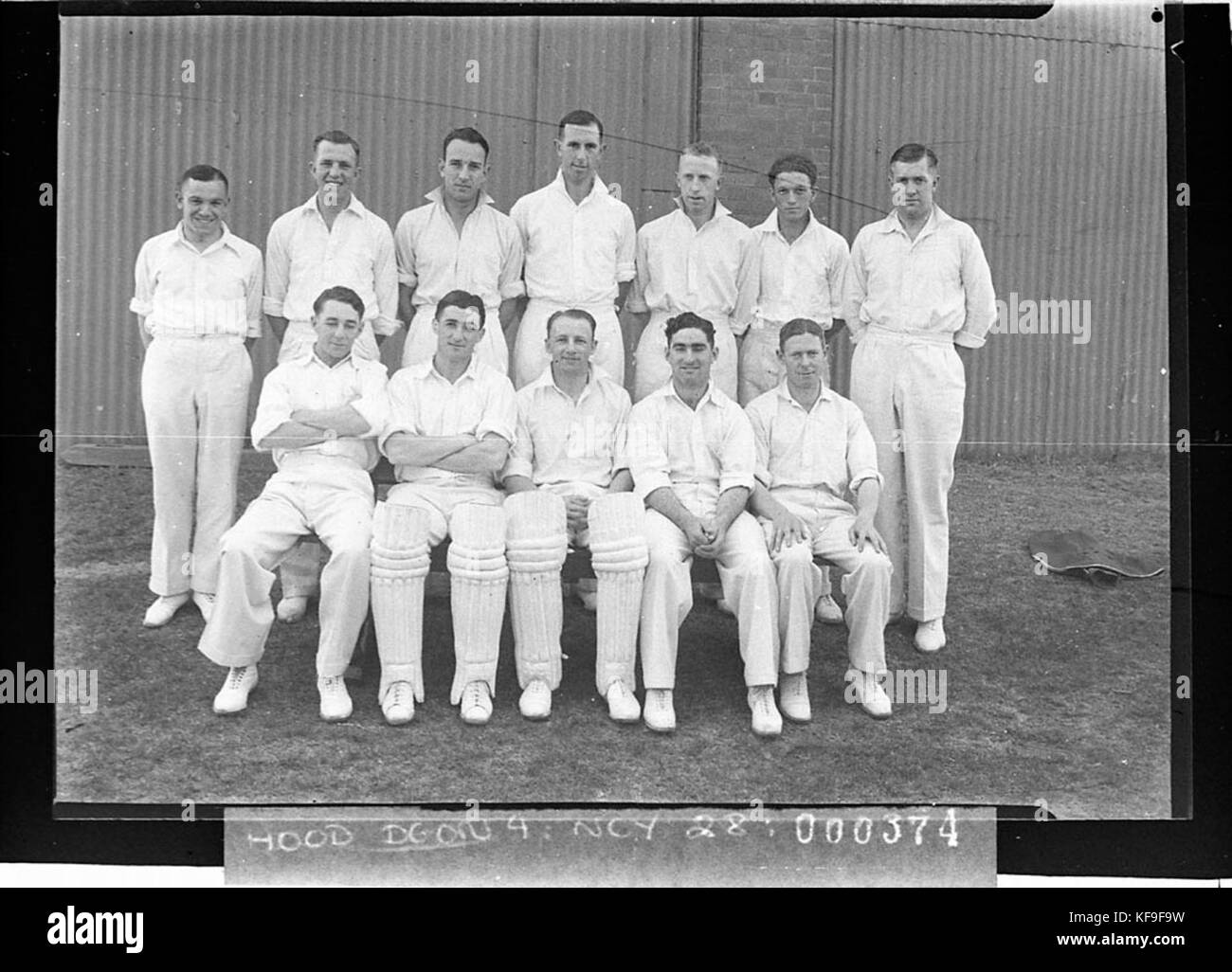 This image features Don Bradman, one of cricket's greatest players, in ...