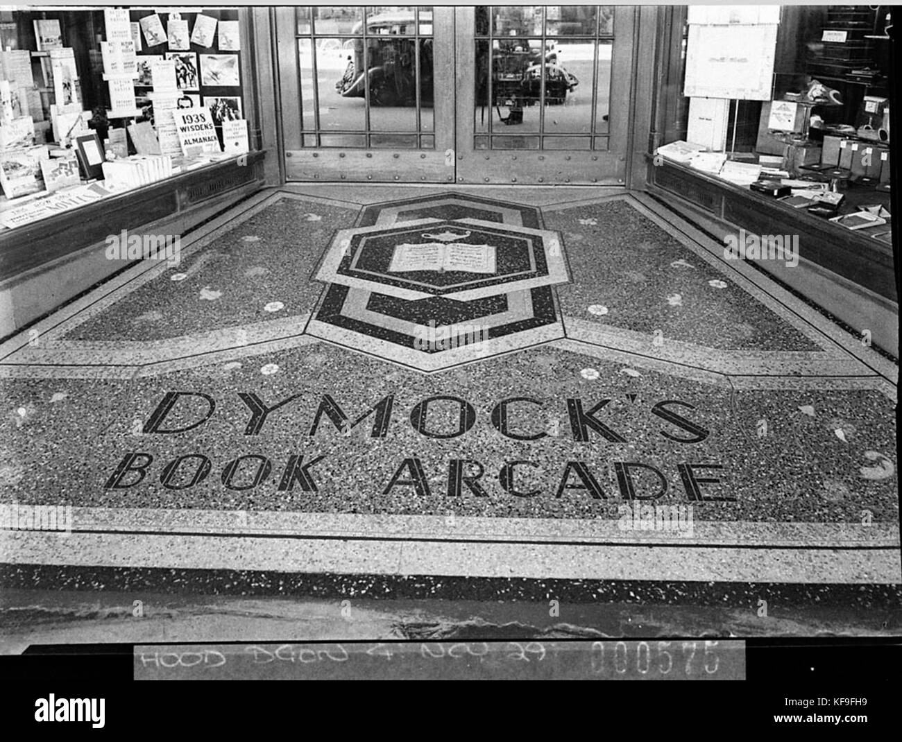 11573 Entrance to Dymocks Book Arcade Melocco Bros terrazzo paving ...
