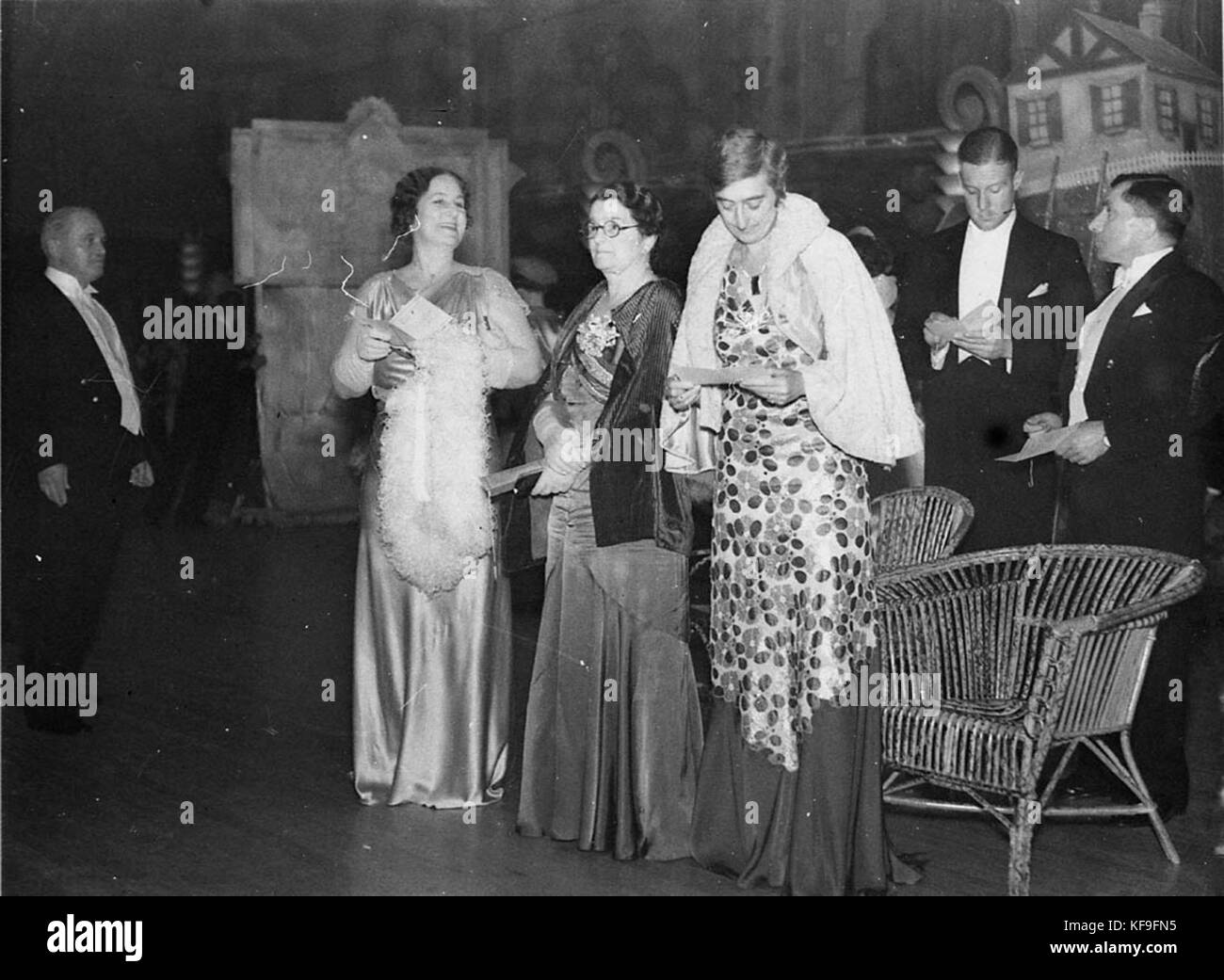 6349 Female staff members presented with cheques Jubilee Ball 1935 ...
