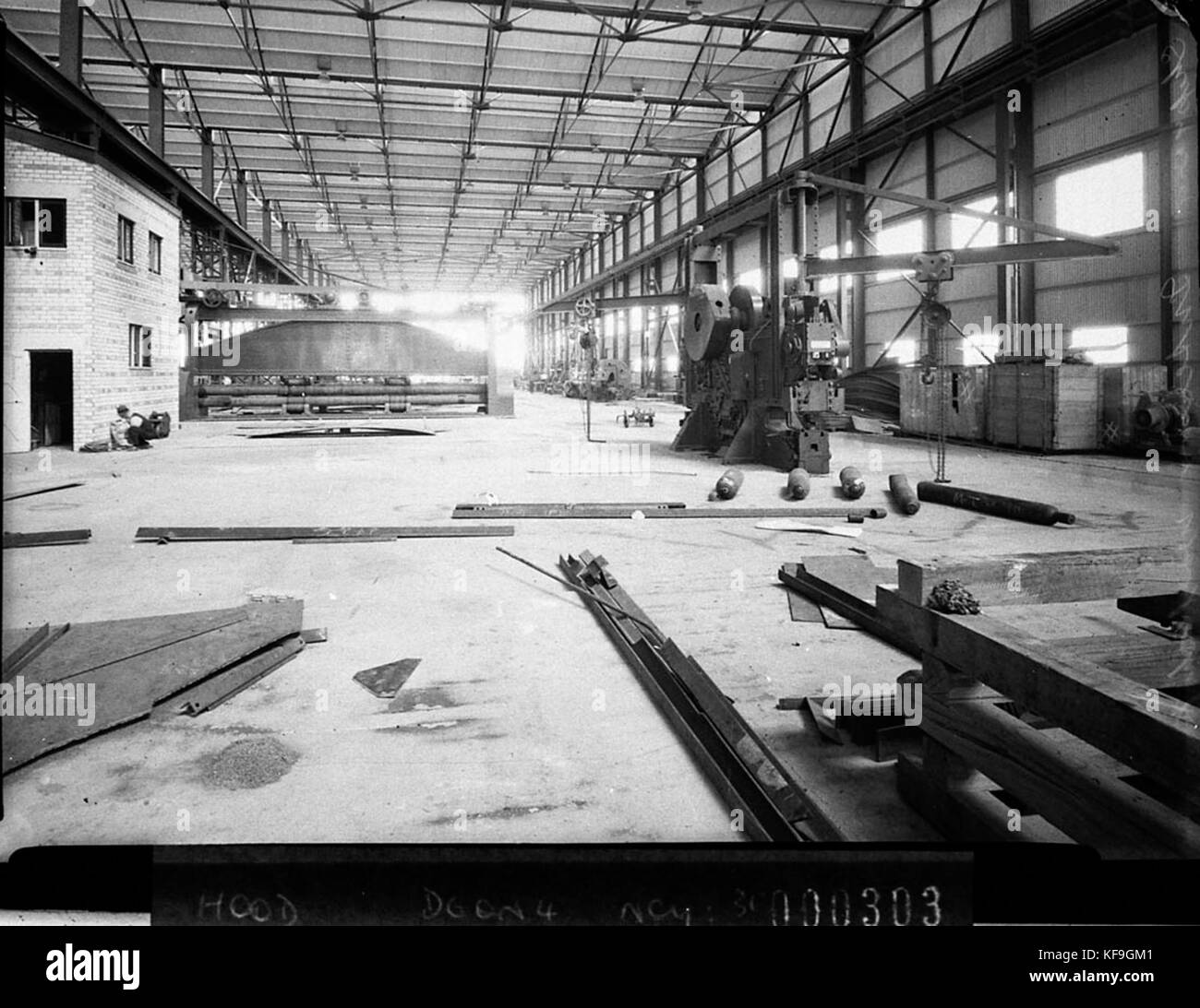 12795 Interior of a large factory under construction Stock Photo - Alamy