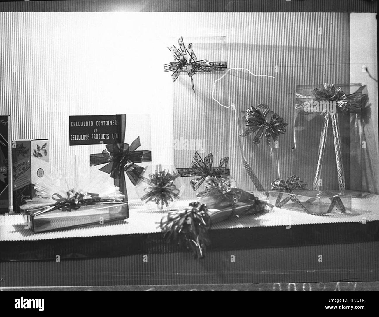 72395 John Sands packing exhibition at Town Hall Stock Photo - Alamy