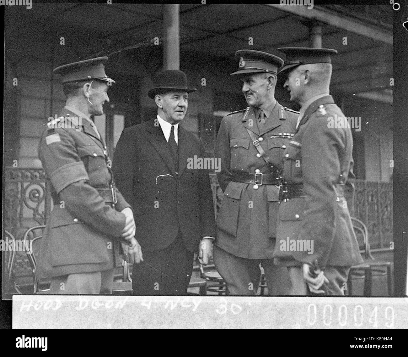 Group senior officers in Black and White Stock Photos & Images - Alamy