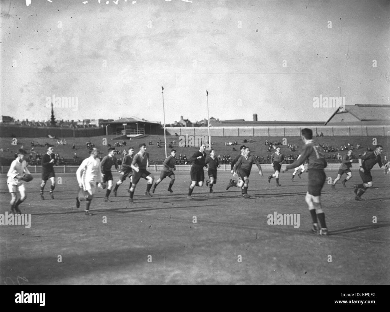 A photograph from the Rugby Union final between Manly and Randwick ...